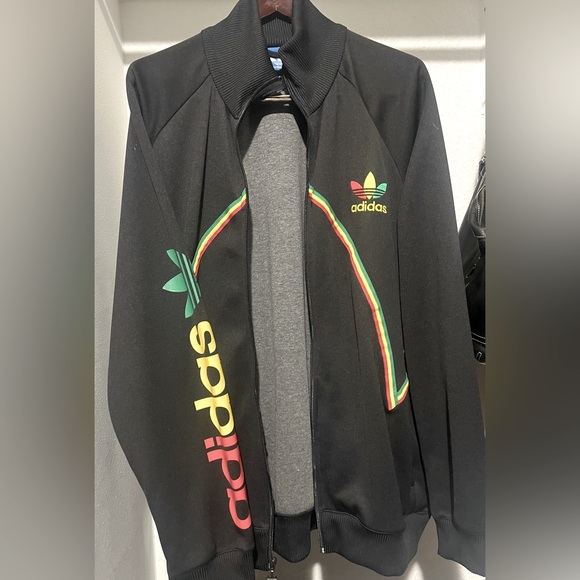 adidas | Jackets & Coats | Adidas Originals Rasta Firebird Track Top ...